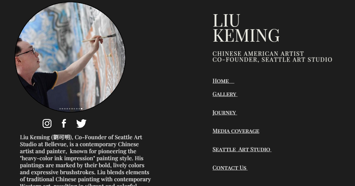 Master Liu Keming's Art Studio in Bellevue